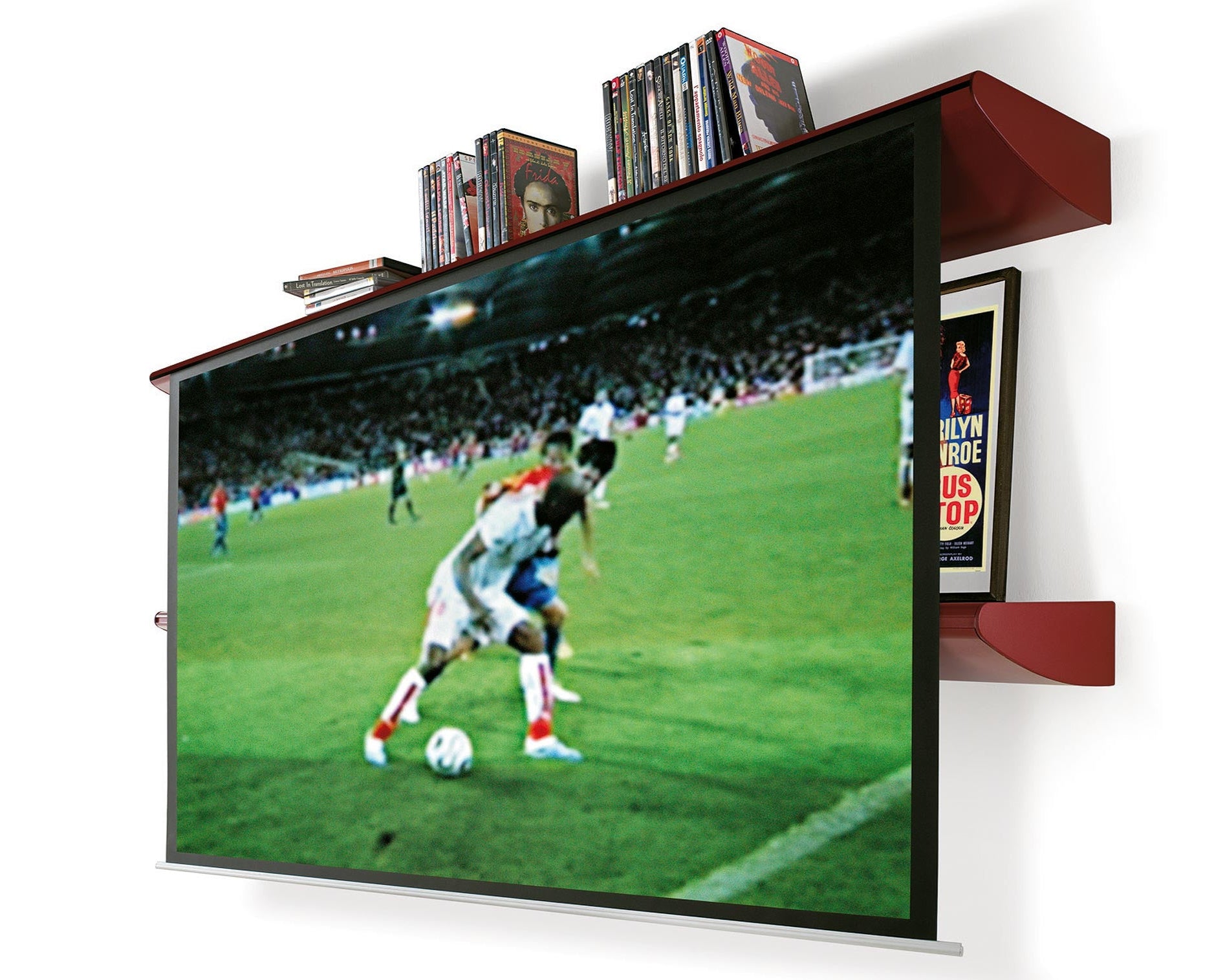 Livit by Fiam Fly Shelf w Self Rolling Projection Screen – Panik Outlet
